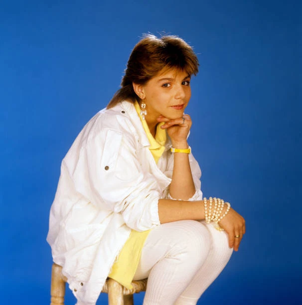 SANDRA KIM BELGIAN singer in Munich 1986 OLD MUSIC BAND PHOTO 1 EUR 6 ...