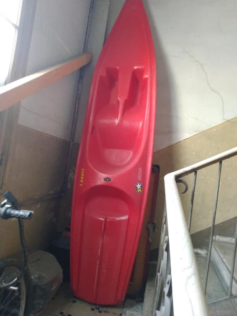 CANOA KAYAK SINGOLO marca ZIPPY -materiale polietilene - lunghezza ...