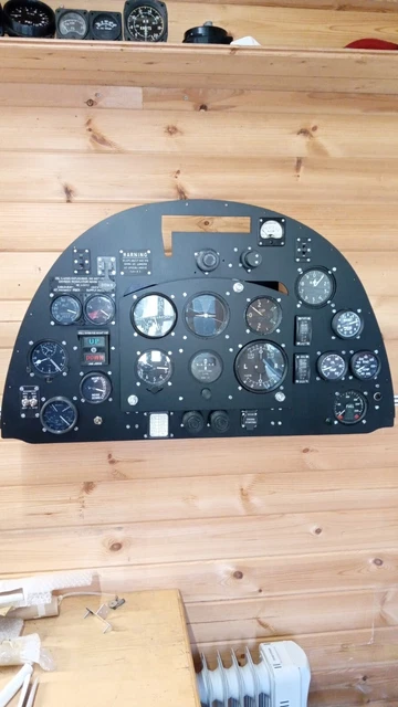 SPITFIRE AIRCRAFT INSTRUMENT Panel Complete newly made For Display wall ...