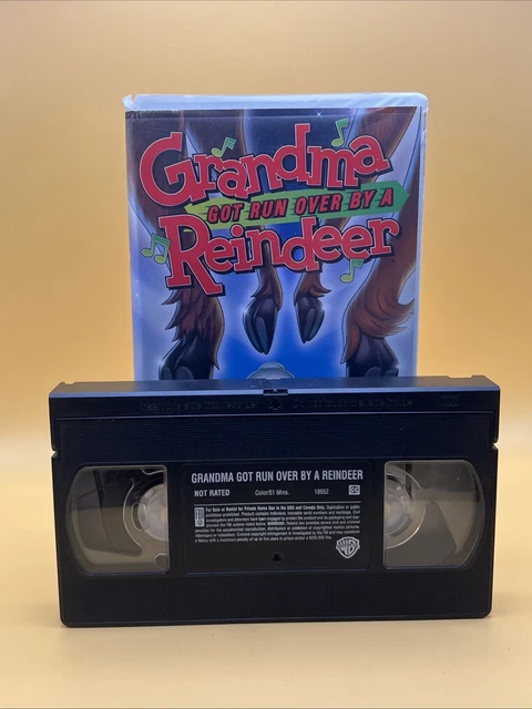 GRANDMA GOT RUN Over By A Reindeer VHS (2000) Christmas Animated ...