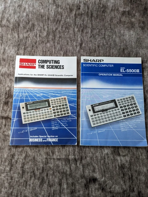 VINTAGE SHARP EL-5500III Scientific Computer - Original box, manuals ...