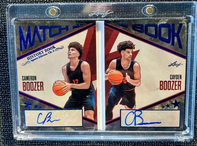 CAMERON & CAYDEN BOOZER 2025 Leaf History Booklet #2 Match Book Set ...