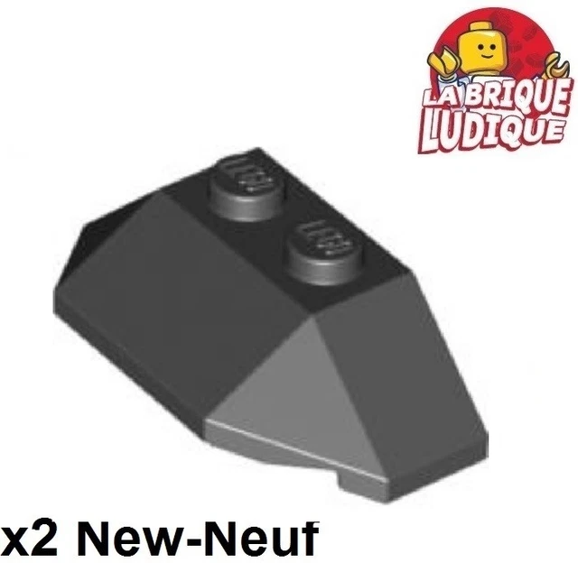 LEGO - 2X Wedge 2x4 Triple Brick Slope Black/Black 47759 New $2.72 ...