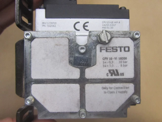 FESTO CPV10-GE-MP-8 ELECTRICAL Interface w/ CPV10-VI-18200 Valve ...