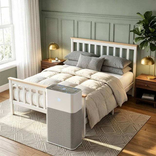 DOUBLE BED FRAME Pine Wood 4FT6 White Modern Sturdy Kids Adults Slats £ ...