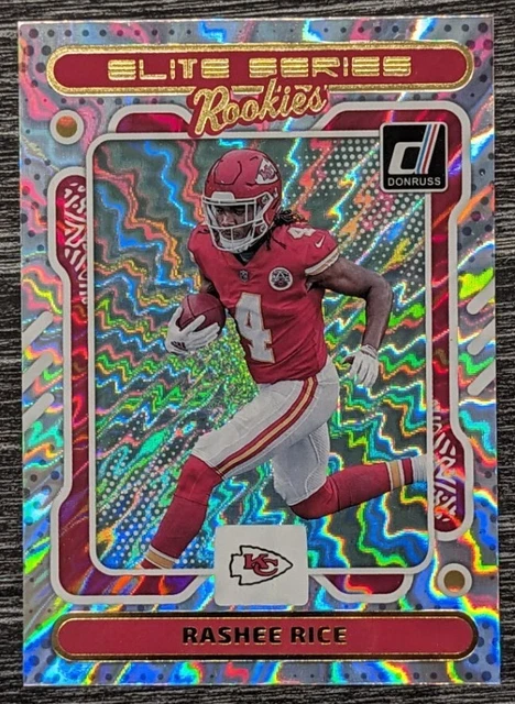2023 DONRUSS FOOTBALL Rashee Rice Elite Series recrues RC #17 Kansas ...