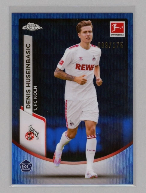 2023-24 TOPPS CROMATO Bundesliga Denis Huseinbasic blu onda /175 FC ...