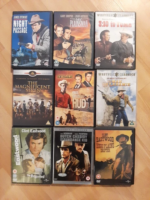 WESTERNS BUNDLE (DVD) Eleven Western Films, Clint Eastwood, James ...
