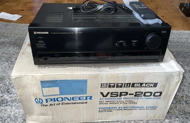 PIONEER VSP-200 AV Surround Processor /Amplifier Vintage - New Old ...