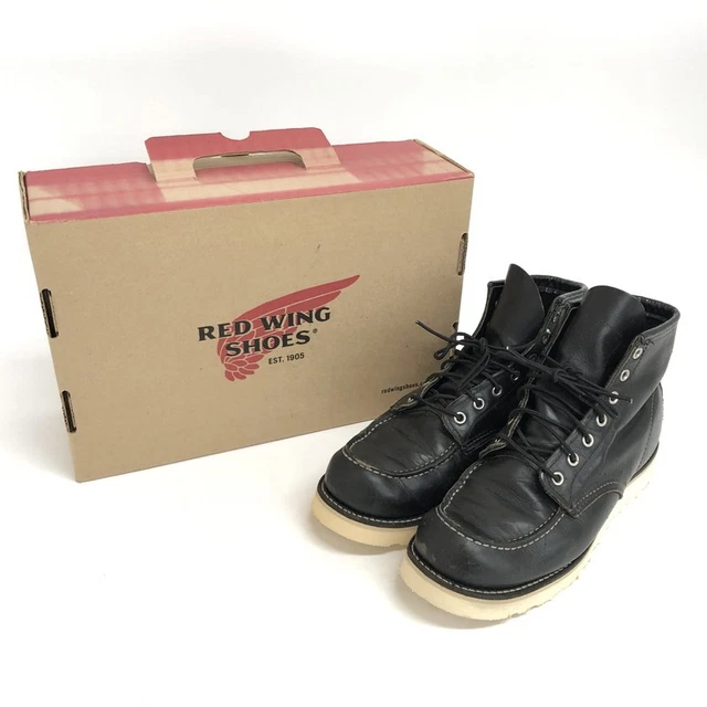 RED WING MOC Toe Classic Black Rw9075 Mock Work Boots Shoes r12_0706 £ ...