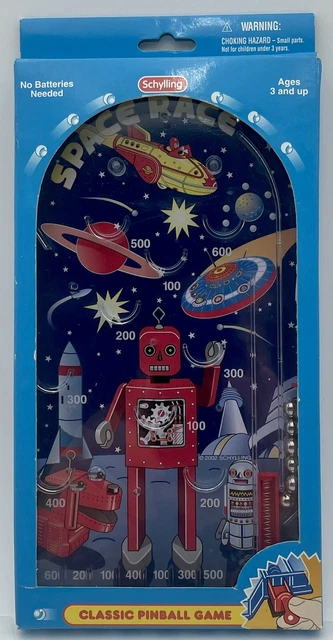 SCHYLLING TOYS SPACE Race Pinball Robot Rocket Ship Game Retro $16.95 ...