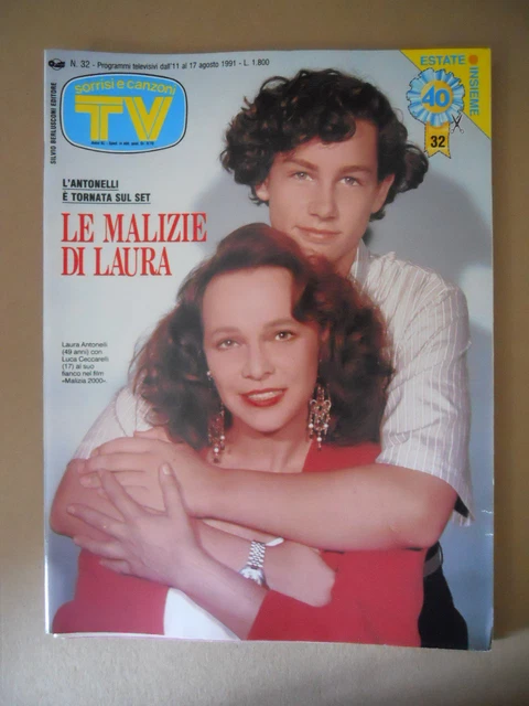 TV SORRISI E CANZONI 32 1991 Laura Antonelli Francesca Dellera ...