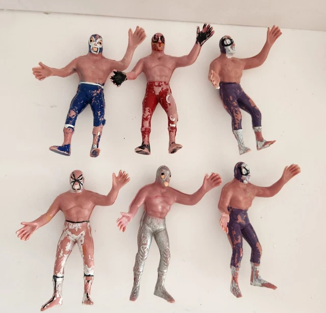 LOT OF 6 Mexican Luchadores Wrestlers Plastic Figures $11.59 - PicClick CA