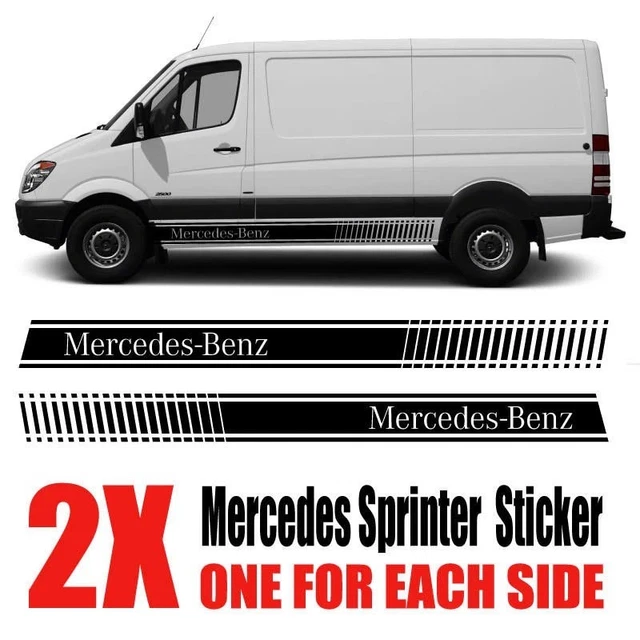 MERCEDES SPRINTER GRAPHICS MEDIUM stripes Camper Van MWB Decals ...