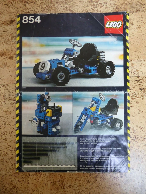 LEGO TECHNIC - Set 854 Go-Kart - Original Building Instructions Only ...