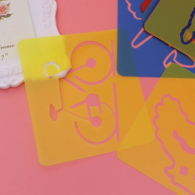 12 PCS TEMPLATES Children Children's Painting Templates/stencils ...