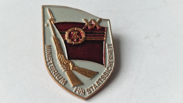 DDR ABZEICHEN, MFS - 20 Jahre Ministerium für Staatssicherheit der DDR ...