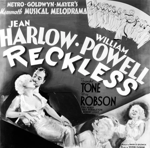 RECKLESS POSTER JEAN Harlow William Powell 1935 OLD MOVIE PHOTO EUR 6 ...