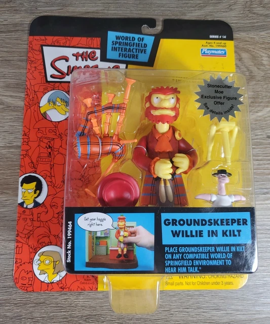RARA FIGURA DE Acción Los Simpson Groundskeeper Willie en Kilt ...