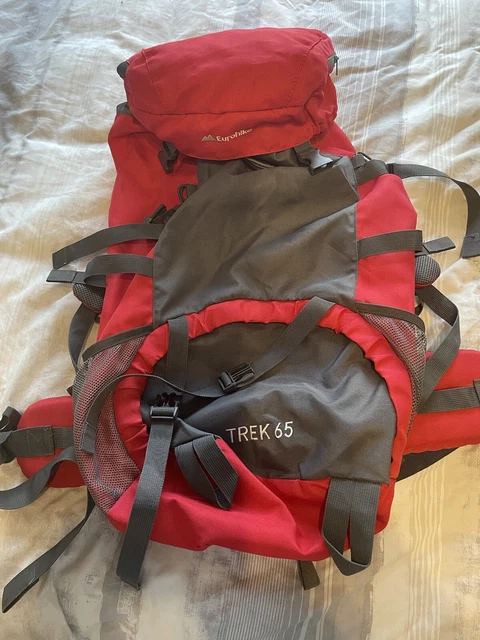 EUROHIKE TREK 65 Litre Hiking/Camping Backpack/Rucksack £17.00 ...