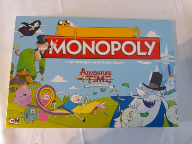 MONOPOLY ADVENTURE TIME Collectors Edition Cartoon Network Board Game ...