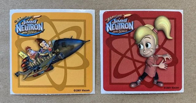 AUTOCOLLANTS TWO THE Adventures Of Jimmy Neutron Boy Genius SmileMakers ...