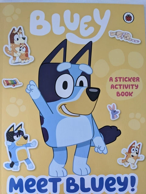 BLUEY: MEET BLUEY! Sticker Activity Book by Bluey £5.50 - PicClick UK