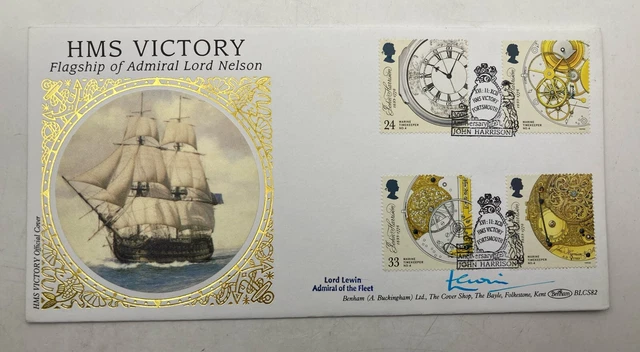 HMS VICTORY LORD Nelson First Day Cover FDC Signed By Lord Lewin ...