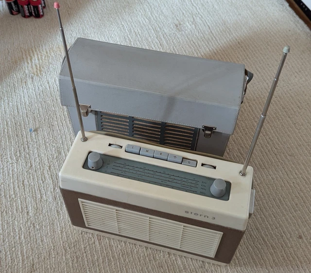 DDR RFT STERN 3 UKW Kofferradio mit org. Tasche 1962 VEB Stern Radio ...