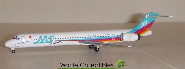 1:400 PHOENIX MODELS JAS Japan Air System MD-90 JA8065 9932 PH410044 ...