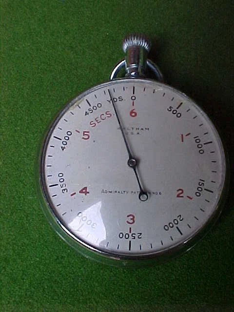 WW2 ROYAL NAVY Anti Submarine Torpedo Timer Stopwatch : Waltham Usa £19 ...