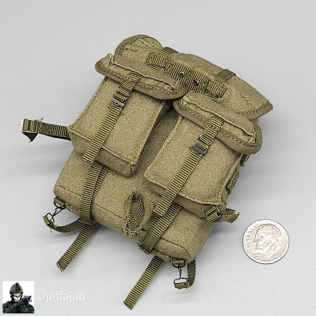 1:6 UJINDOU VIETNAM 173rd Airborne LRRP ARVN Rucksack Backpack for 12 ...