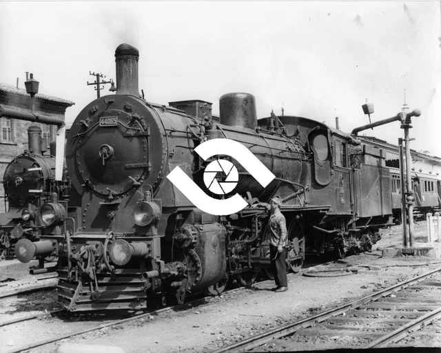 VINTAGE PHOTO · Steam Locomotive ex KPEV G8 - TCDD - Izmir - 1964 ...