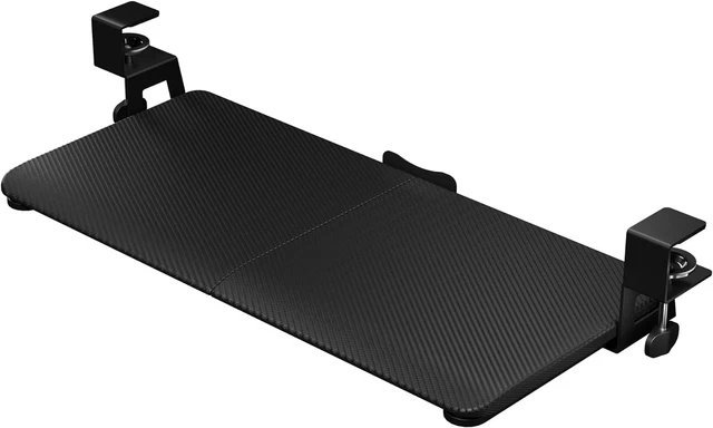 SMALL KEYBOARD TRAY under Desk, Pull Out Keyboard & Mouse Tray with C ...