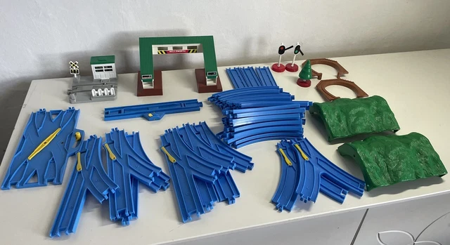 VINTAGE TOMY TRACKMASTER Thomas The Tank Engine Blue Track Mixed Size ...