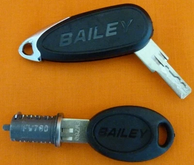 HARTAL FAWO EXTERIOR Door Lock Barrel & Fw Keys For Bailey Caravan ...