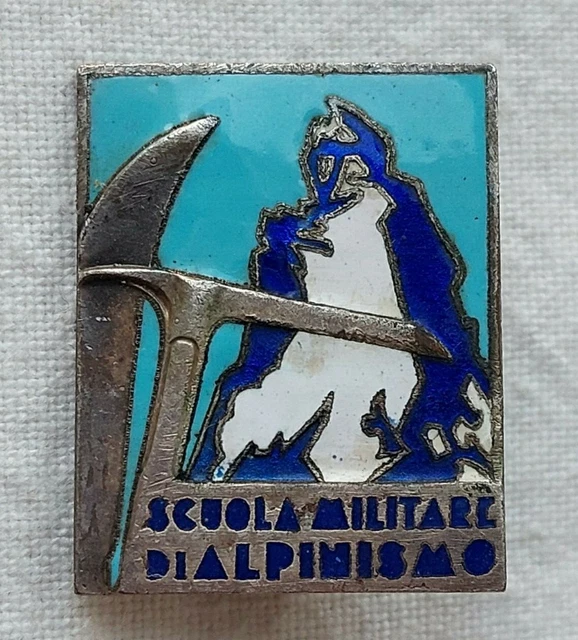 DISTINTIVO ALPINI SCUOLA Militare Di Alpinismo Regio Esercito Ww2 ...