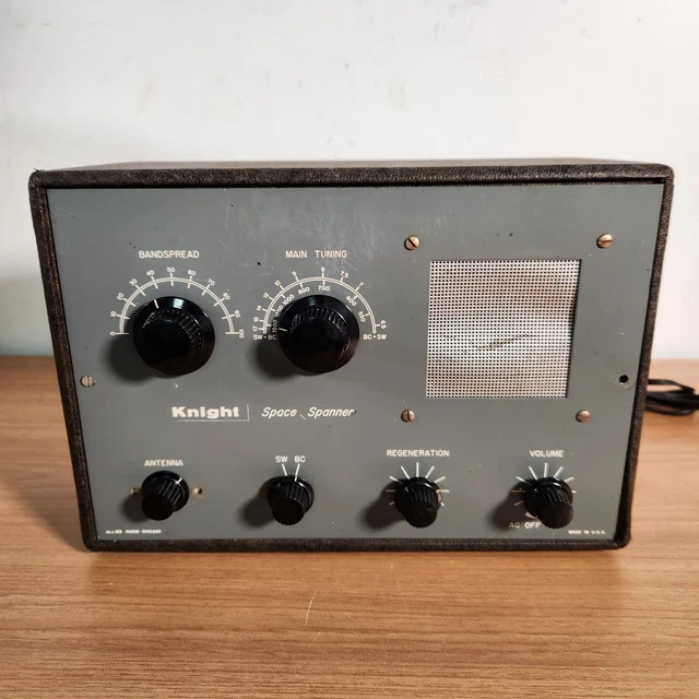VINTAGE KNIGHT RADIO Space Spanner BC/SW VALVE TUBE Receiver $299.95 ...