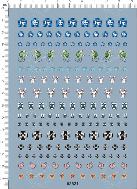 1/72 SCALE GIRLS und PANZER different size Model Water Slide Decal 10 ...