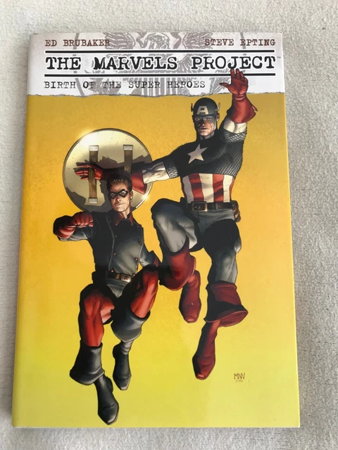 THE MARVELS PROJECT “Birth of the Super-Heroes” Brubaker Marvel Deluxe ...