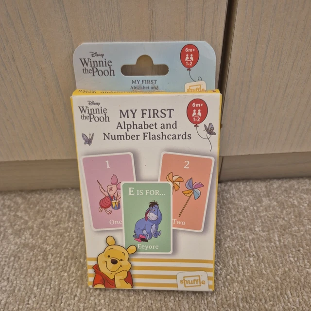 WINNIE THE POOH My First Alphabet and Number Flashcards Disney bear ...