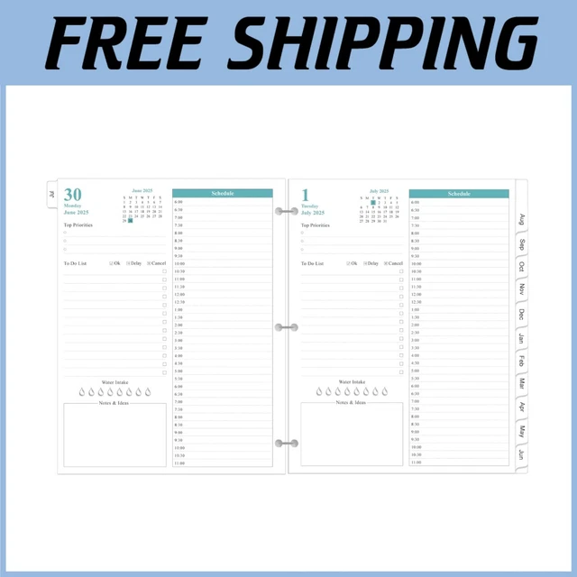 2025-2026 PLANNER REFILL - Yearly Overview, Important Dates £78.50 ...