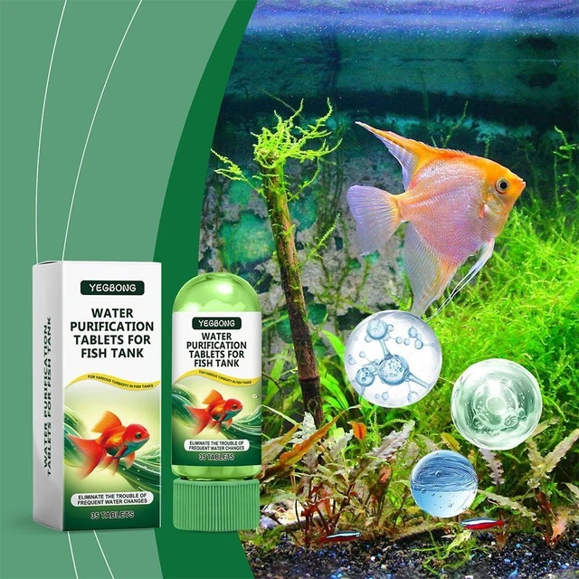 35* WATER PURIFIER Tablets For Fishtank Aquarium Water Removing ...