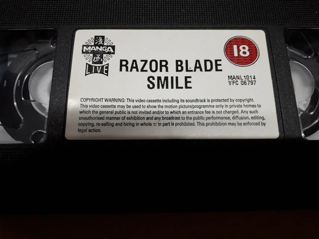 RAZOR BLADE SMILE - PAL VHS - Eileen Daley Christopher Adamson Jonathan ...