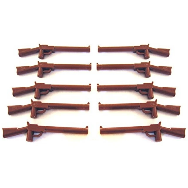 LEGO MINIFIGURE X 10 Weapon Rifle Old Brown 30141 Pieces Western ...