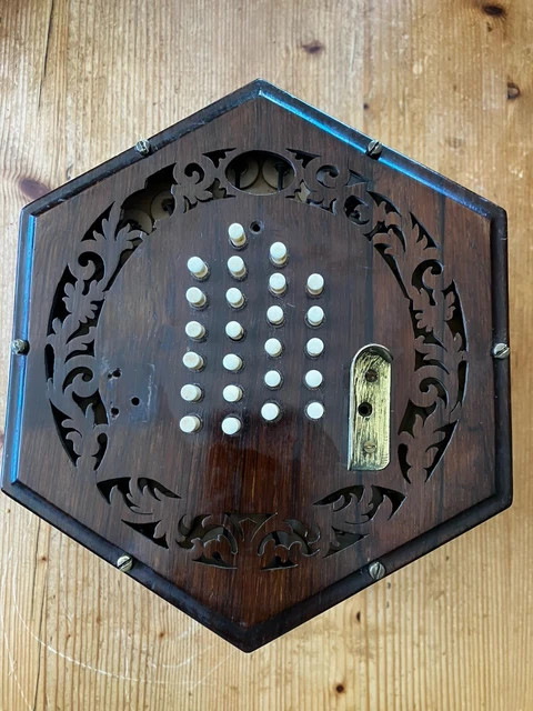 GEORGE JONES 48 Button Concertina For Restoration, Steel Reeds £172.32 ...
