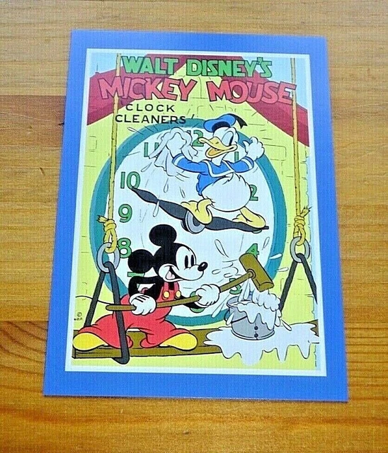 DISNEY CLASSIC MOVIE Postcard - Mickey Mouse 'Clock Cleaners' 1937 ...