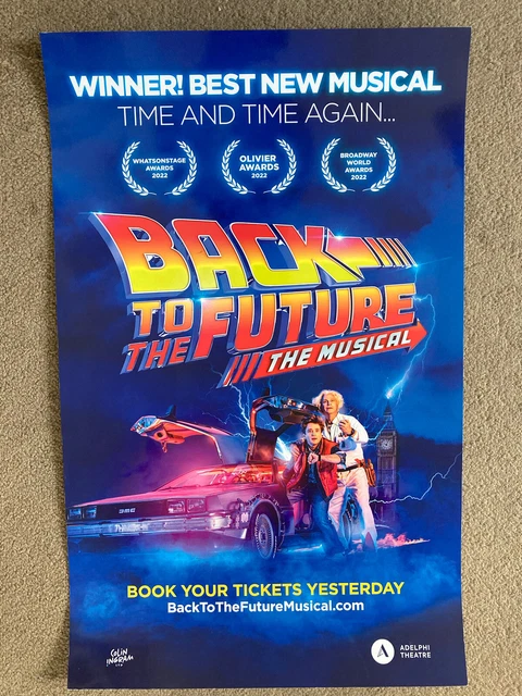 BACK TO THE Future - The Musical Theatre Poster £35.00 - PicClick UK
