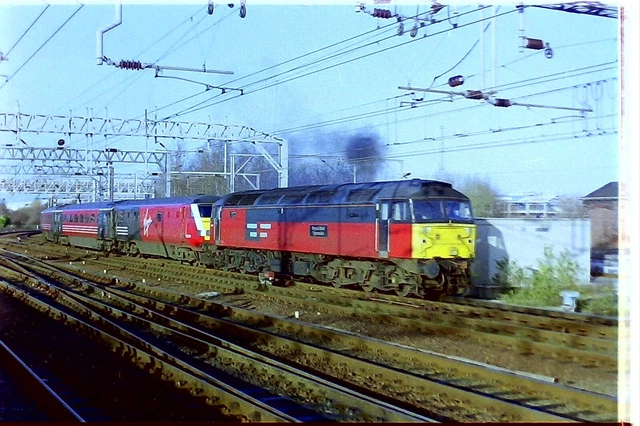 35MM RAILWAY COLOUR Negative Class 47 756 at Crewe £1.95 - PicClick UK
