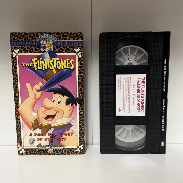 THE FLINTSTONES A Page Right Out Of History! VHS Good Condition VHS ...